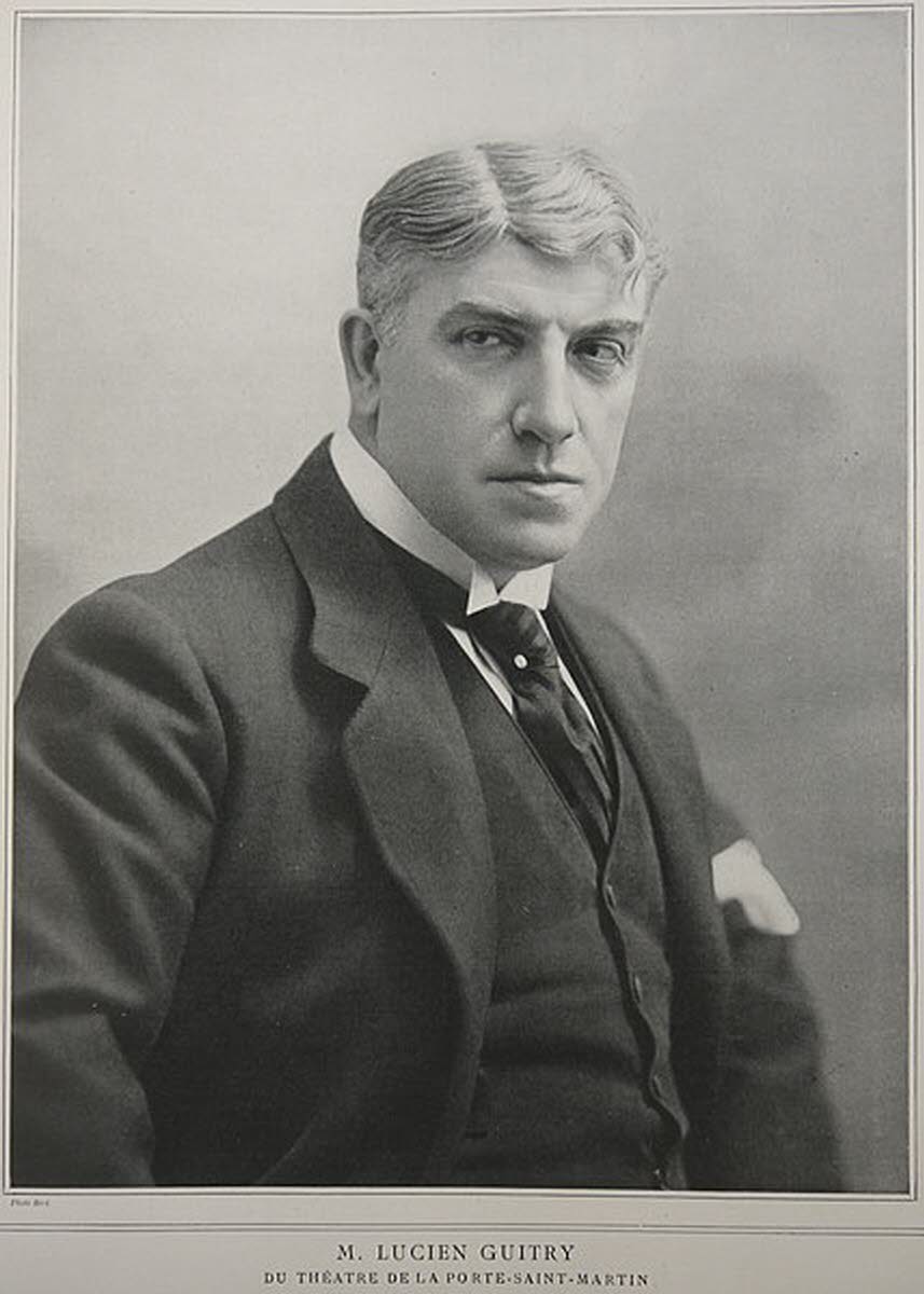 La mort du comédien français Lucien Guitry à l'âge de 64 ans