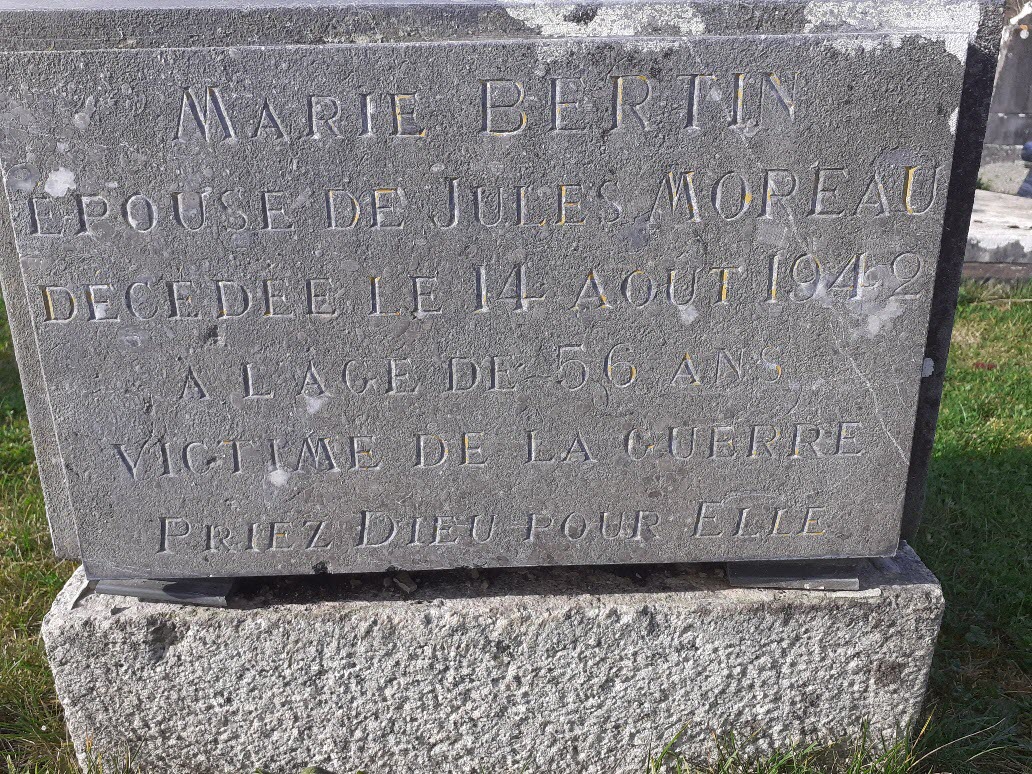 Le Souvenir Français. Marie Françoise Bertin