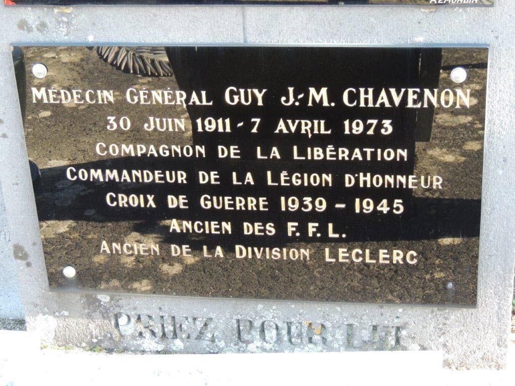 Le Souvenir Français. Le Compagnon de la Libération Guy Chavenon